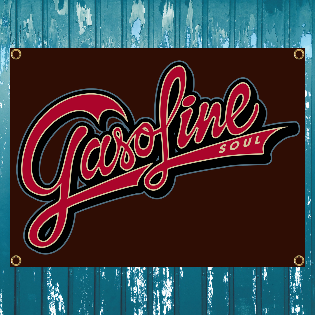 GASOLINE SOUL HERITAGE SCRIPT LOGO BANNER – gasolinesoul